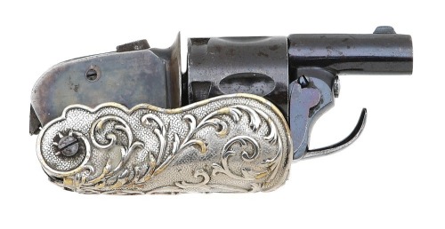 Fine Unmarked European “Le Novo” Style Folding Revolver