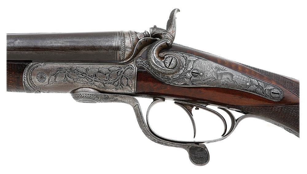German Underlever Double Hammer Buchsflinte Combination Gun by ...