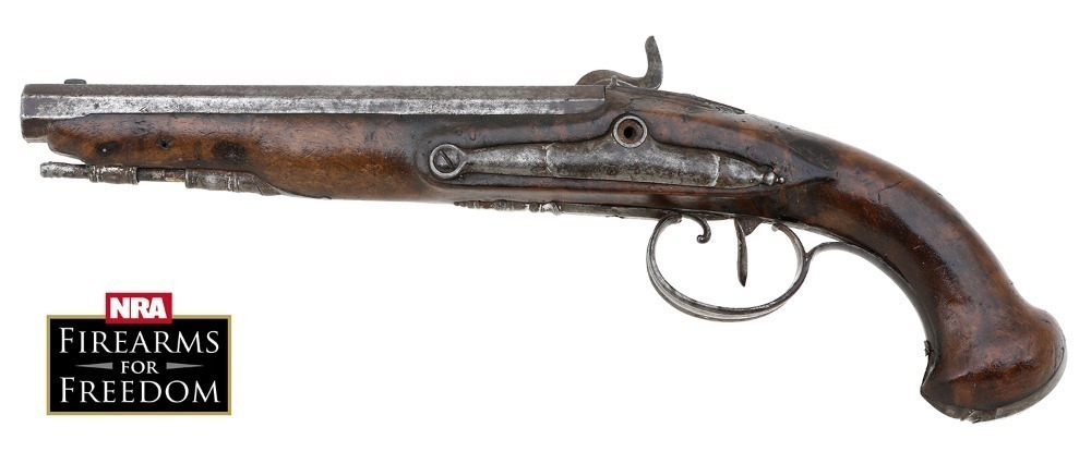 Mediterranean Flintlock Coat Pistol & French Lamotte Percussion Coat Pistol